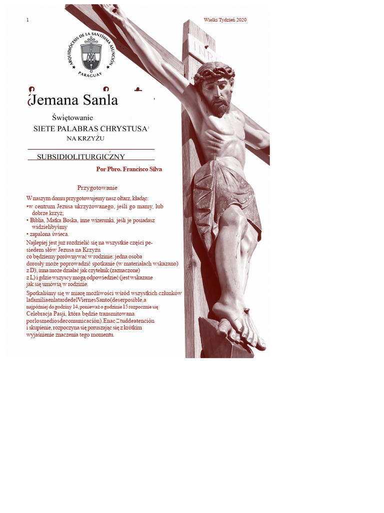 Celebracja Siedmiu Słów 2020 | PDF
