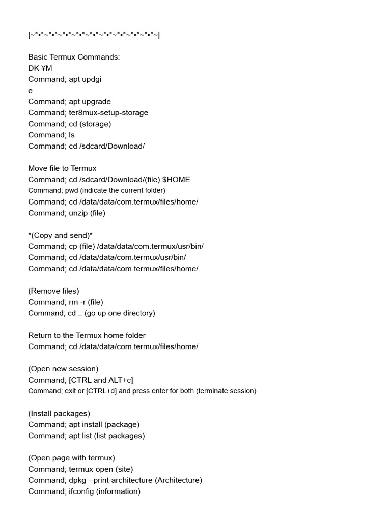 Termux 3 | PDF | Computer File | Data Management