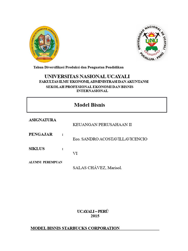 Model Bisnis Starbucks | PDF