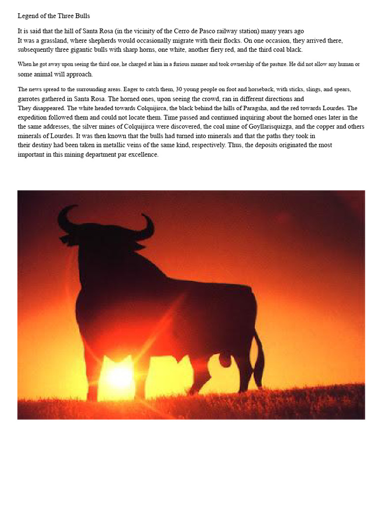 Legend of the Three Bulls' Transformation | PDF