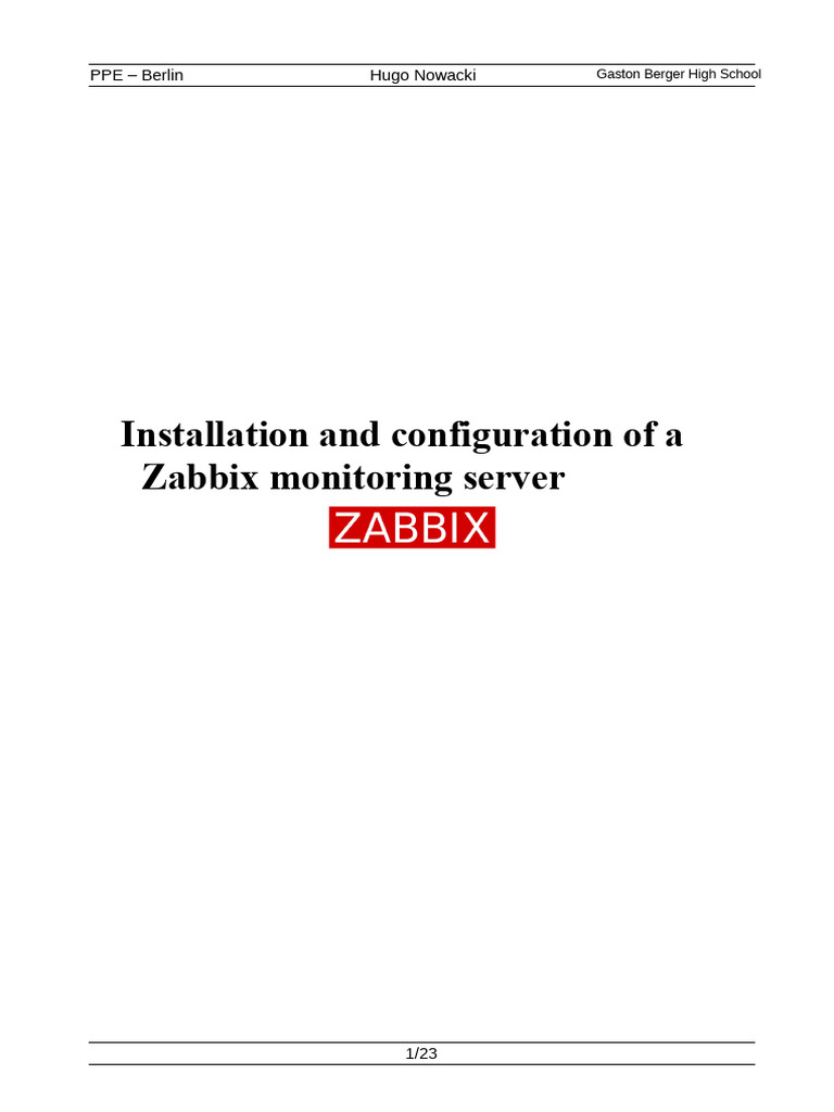 Zabbix Server Installation Guide for RHEL | PDF | Apache Http Server ...