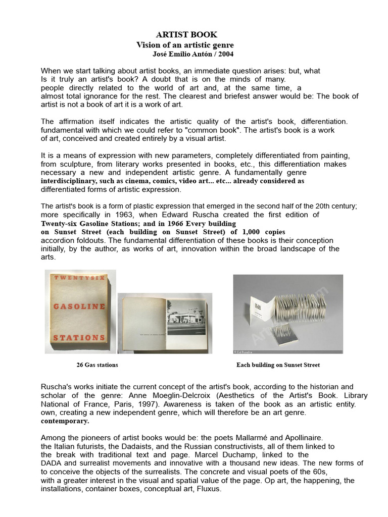 Understanding Artist Books as Art | PDF | Books | The Arts