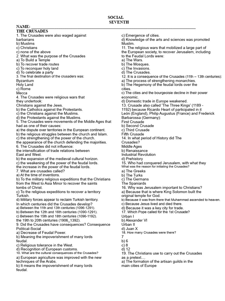 Understanding the Crusades: Key Facts | PDF | Crusades | Muhammad
