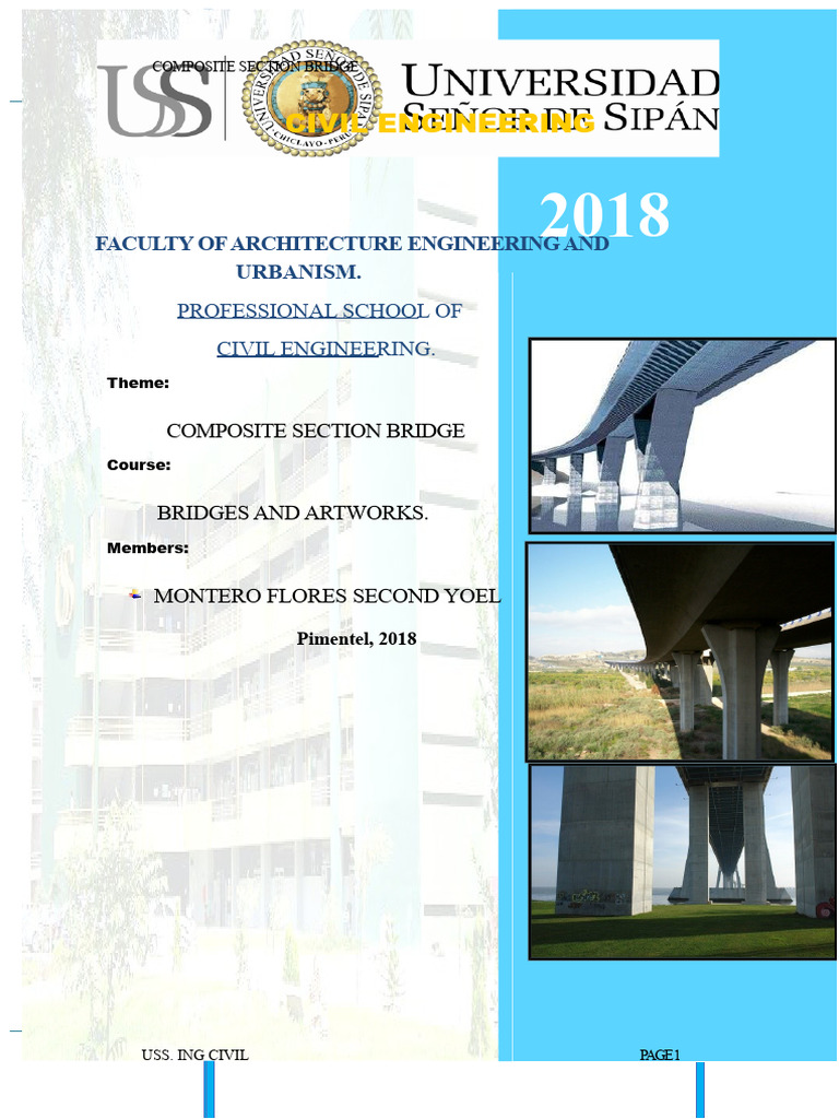 Composite Section Bridge Overview | PDF | Reinforced Concrete | Concrete