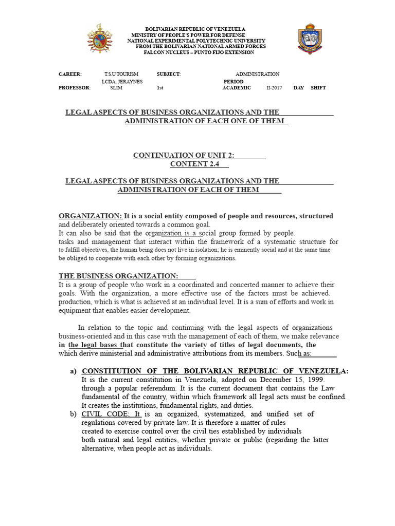 Legal Aspects of Business Organizations | PDF | Taxes | Employment