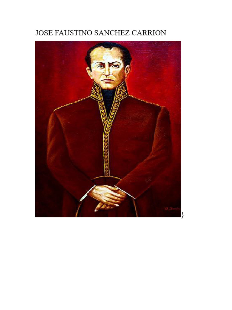Jose Faustino Sanchez Carrion | PDF | Government | Andean Community