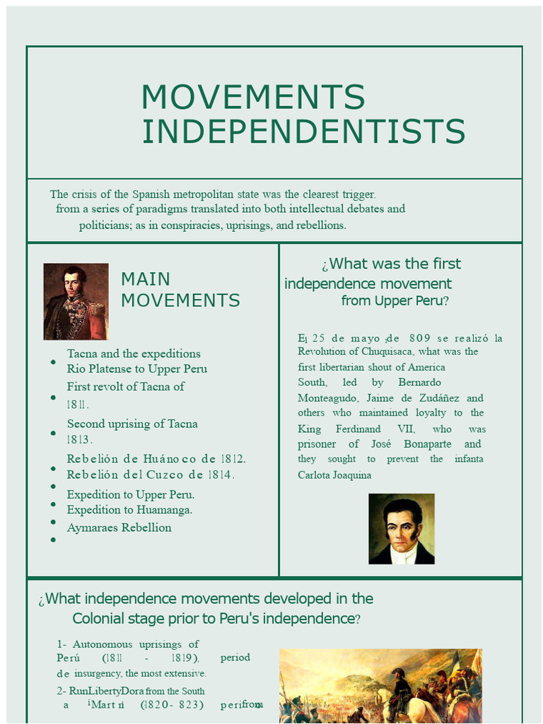 Key Independence Movements in Peru | PDF