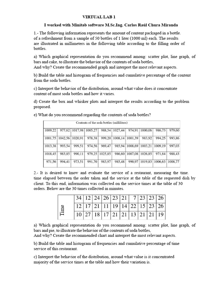 Virtual Laboratory 1 | PDF | Histogram | Pie Chart