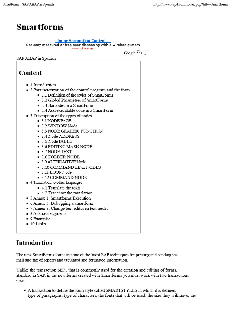 Smartforms - SAP ABAP in Spanish | PDF | Parameter (Computer Programming) | Computing