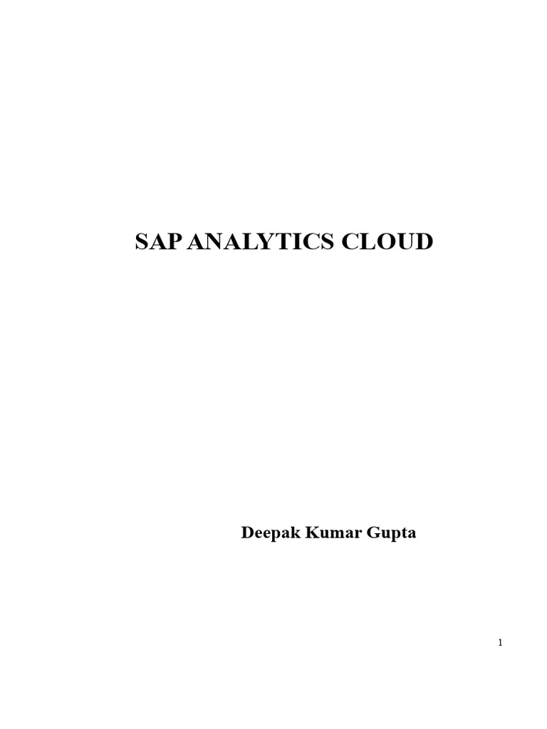 SAP Analytics Cloud | PDF | Computación en la nube | Servidor proxy