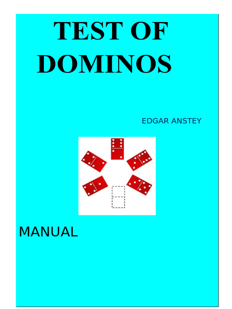 Domino Tests for Measuring Intelligence | PDF | Intelligence | Mind