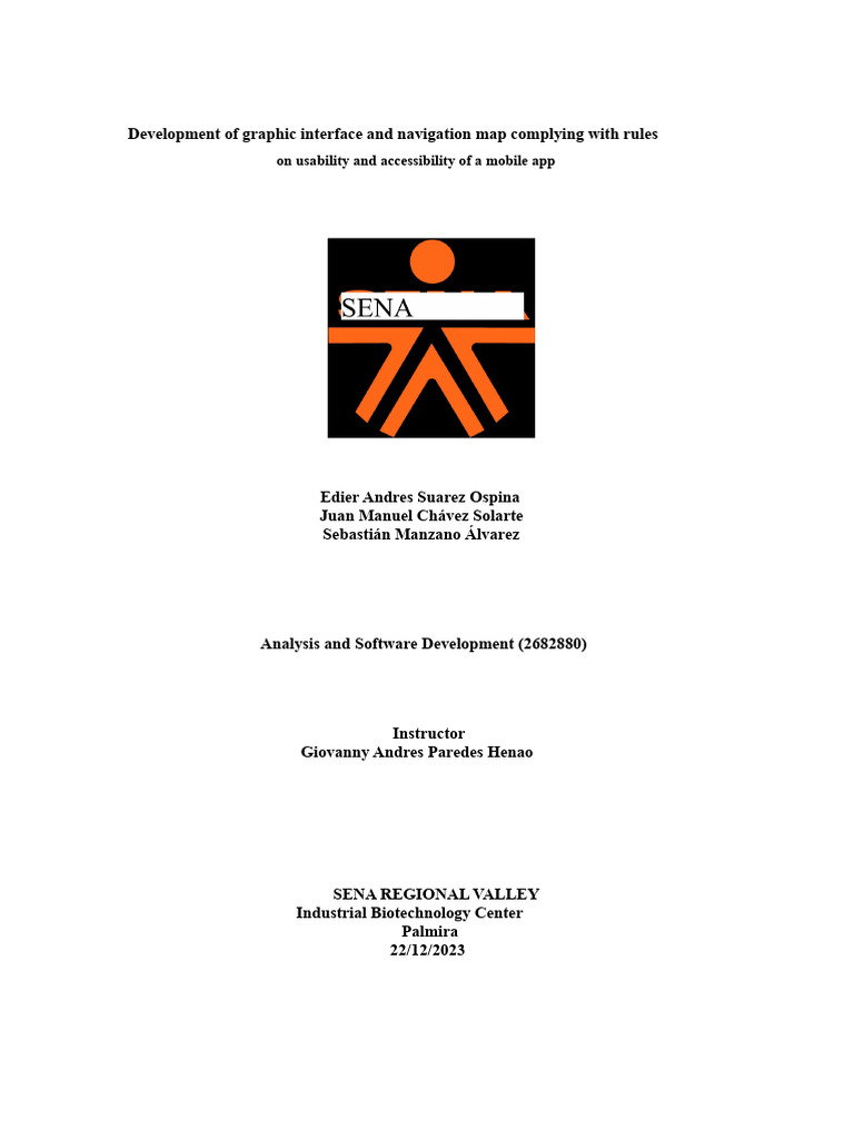 Development of Graphical Interface and Navigation Map Complying With Usability and Accessibility ...