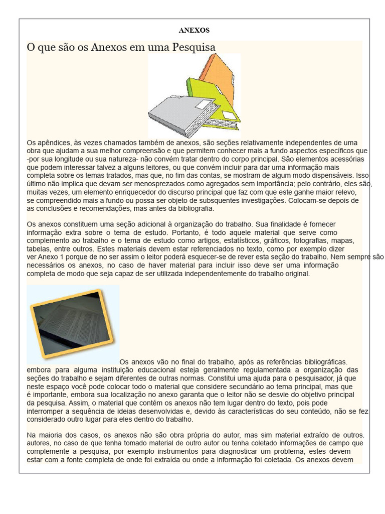 ANEXOS | PDF | Informação