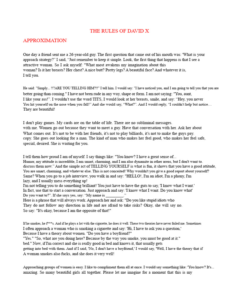 David's Rules X | PDF