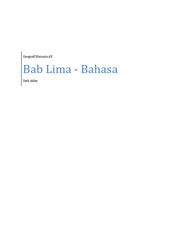 Sejarah dan Dialek Bahasa Inggris | PDF