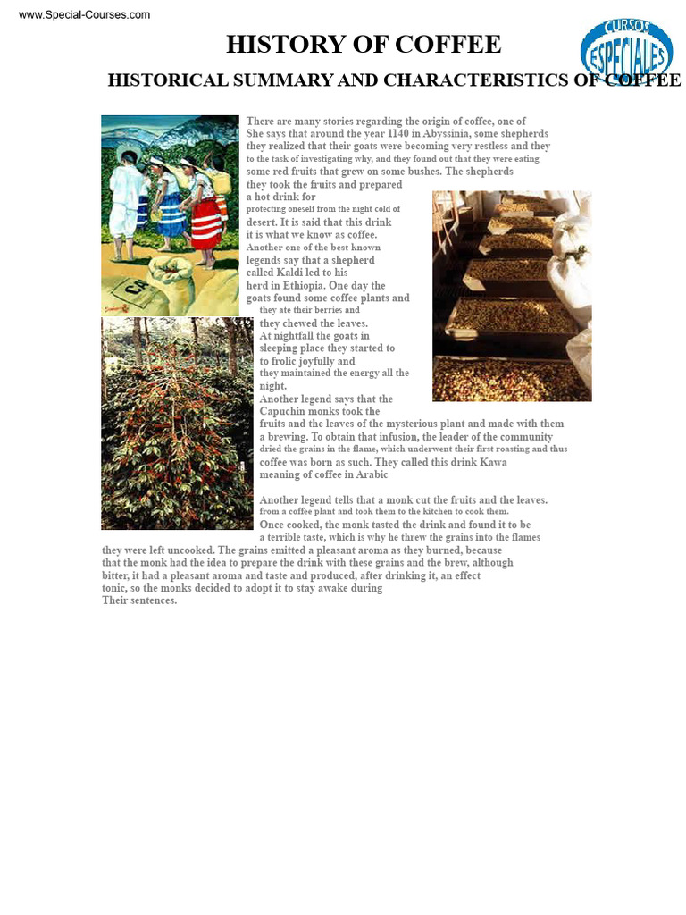 History of Coffee 1 | PDF | Coffee