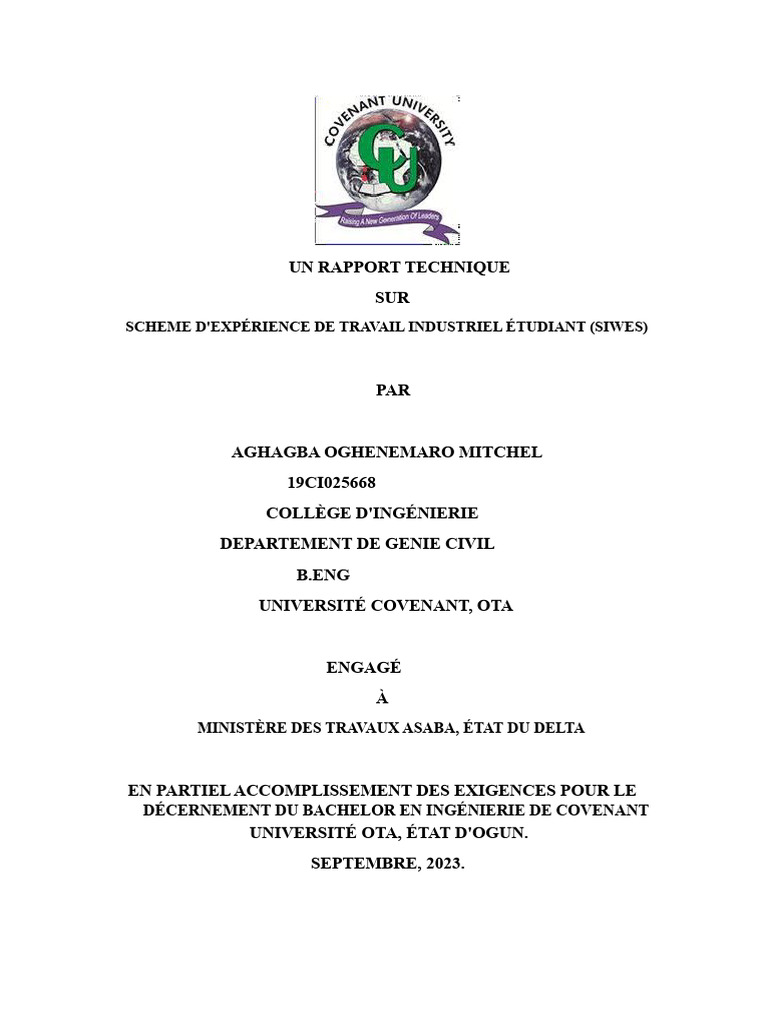 Expérience Et Rapport de Stage en Ingénierie Civile | PDF | Fondation (construction) | Béton