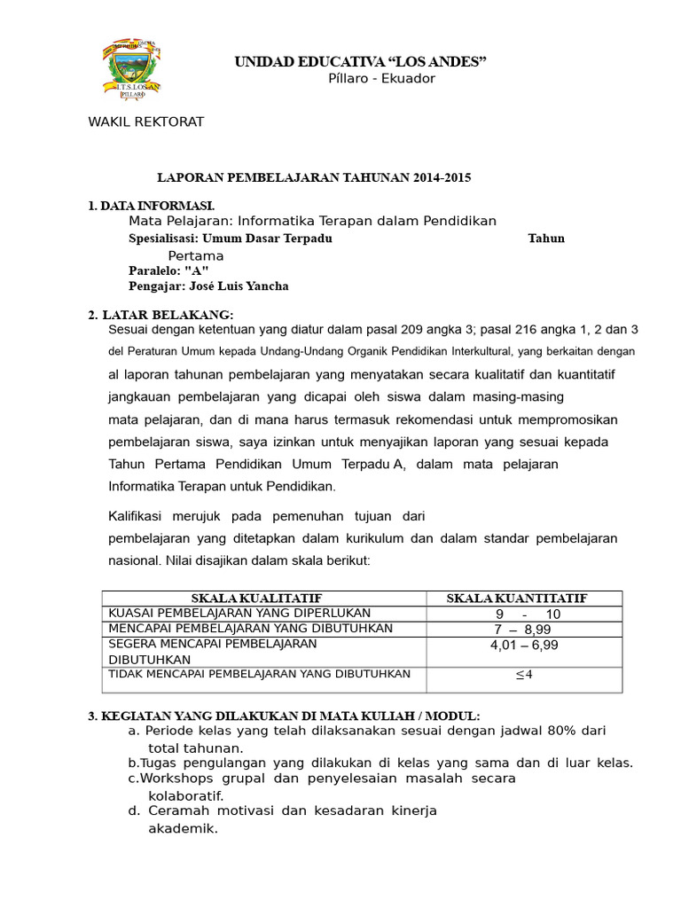 Laporan Pembelajaran Model | PDF