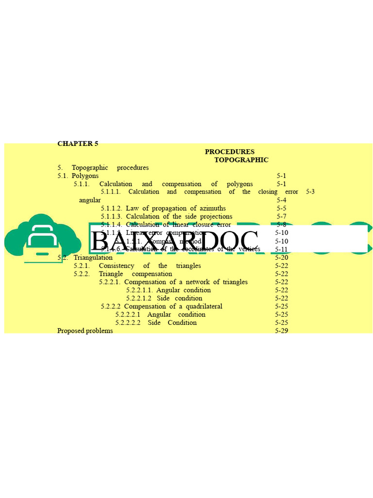 Angular and Linear Closure | PDF | Topography | Surveying