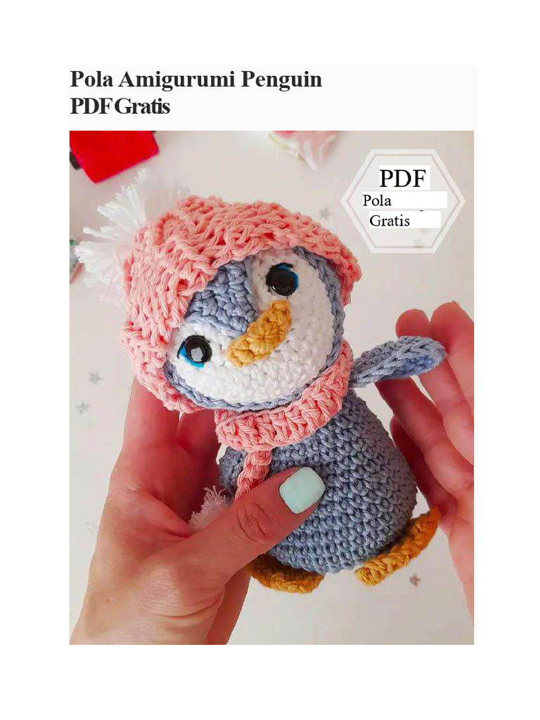 Pola Amigurumi Penguin Gratis dan Mudah | PDF