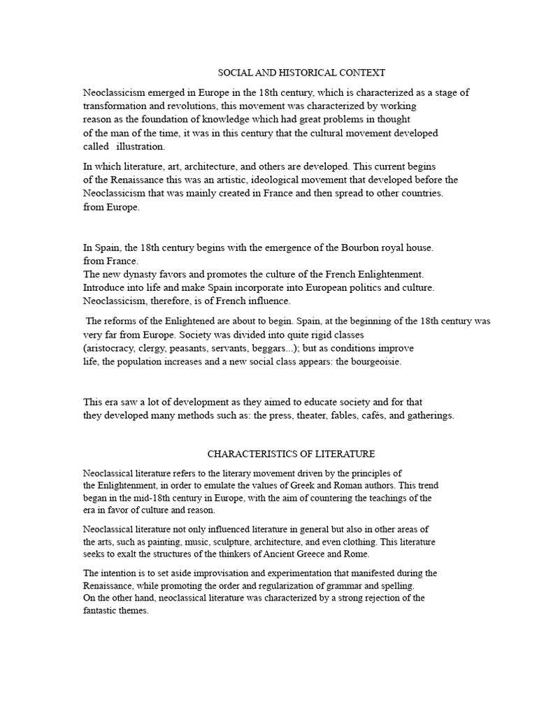 Social and Historical Context | PDF | Age Of Enlightenment | Historiography