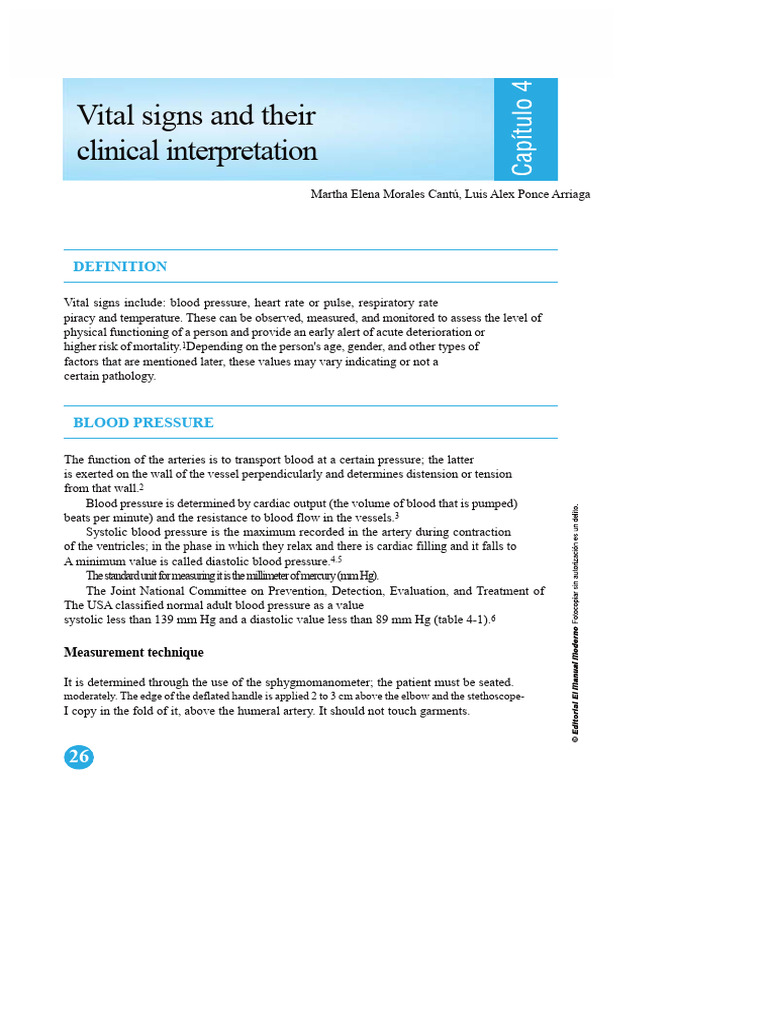 Emergency Dentistry - Chapter 4 - Vital Signs | PDF | Blood Pressure ...