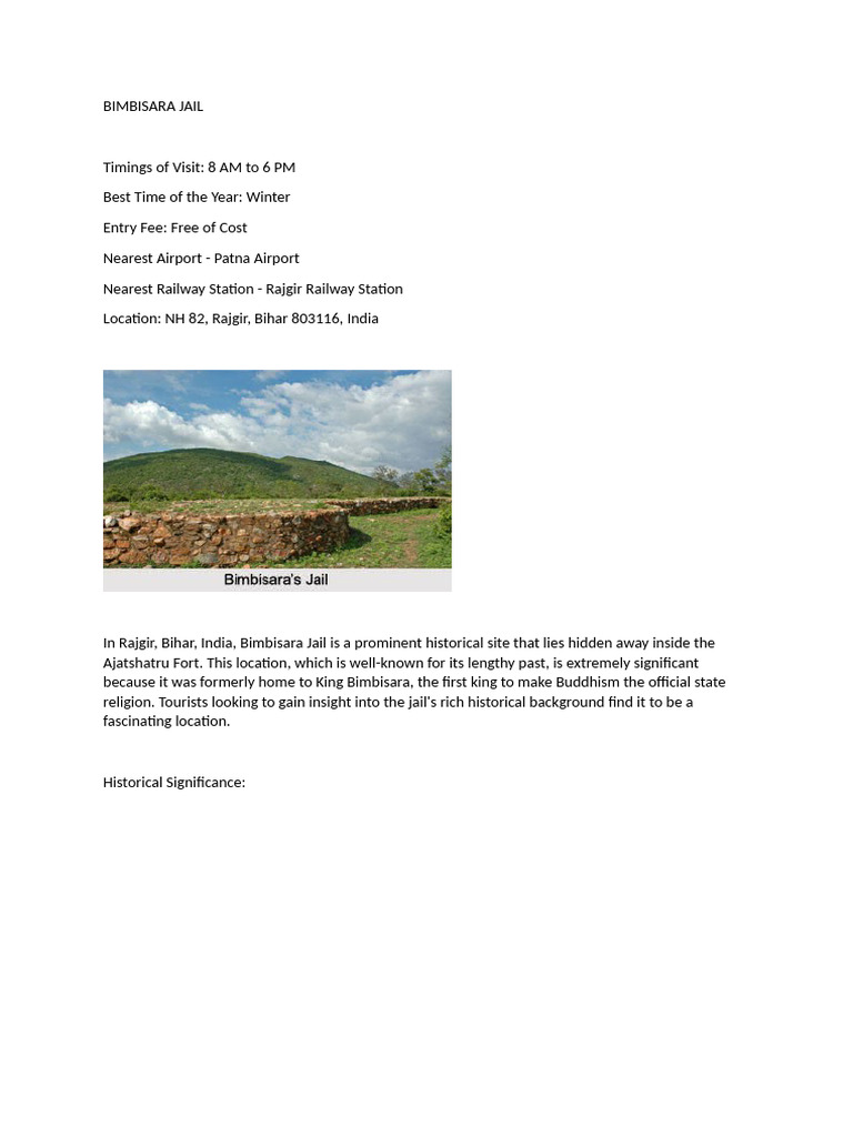 Bimbisara Jail 2 | PDF