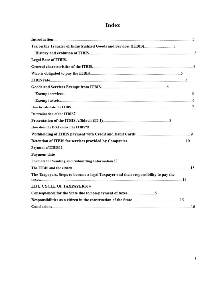 Understanding ITBIS Tax in the Dominican Republic | PDF | Value Added ...