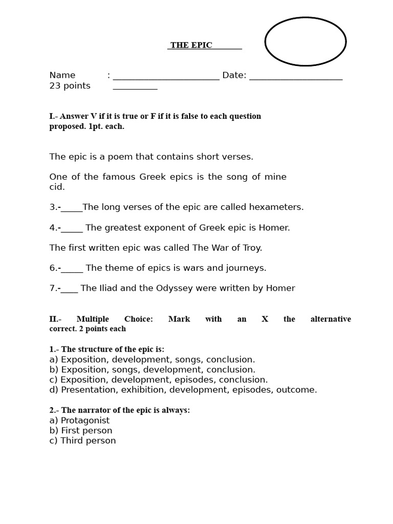 Eighth Grade Test Epic Permanents | PDF