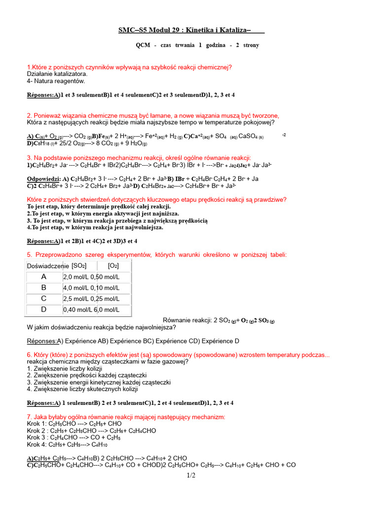 QCM-Kontrola Tekstu | PDF