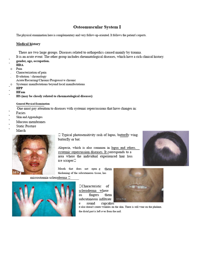Osteomuscular System Examination Guide | PDF | Knee | Anatomical Terms ...