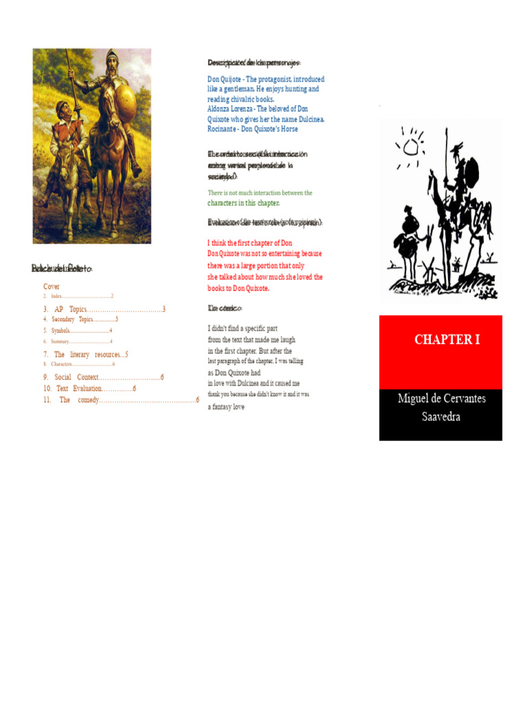 Brochure Don Quixote Chapter 1 | PDF | Don Quixote