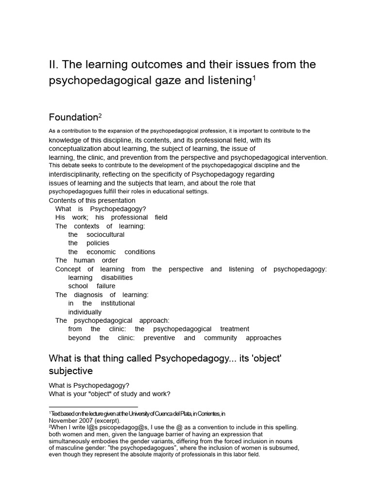Marina Muller - The Learnings and Their Issues From The Perspective and ...