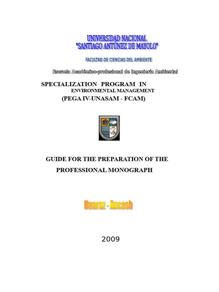 Environmental Management Monograph Guide | PDF | Agriculture | Fertilizer