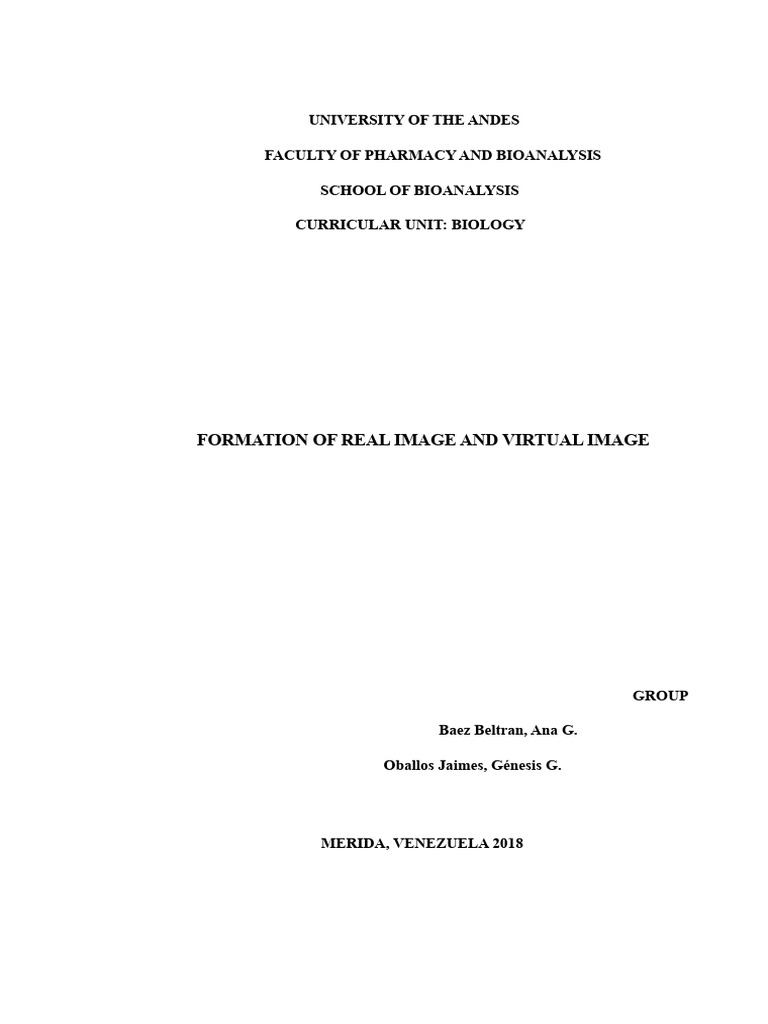 Real and Virtual Image | PDF | Optics | Lenses