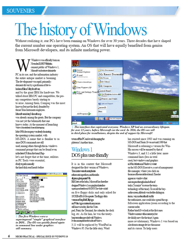 The History of Windows | PDF | Microsoft Windows | Dos