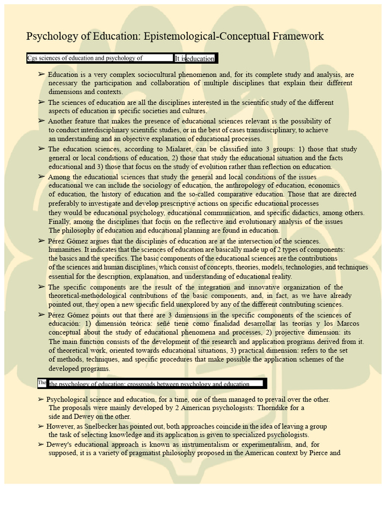 Conceptual Epistemological Framework | PDF | Psychology | Science