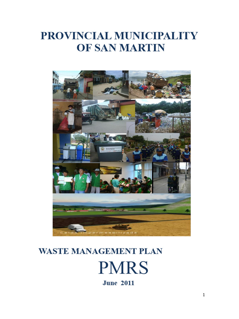 San Martín Waste Management Plan 2011 | PDF | Waste | Waste Management