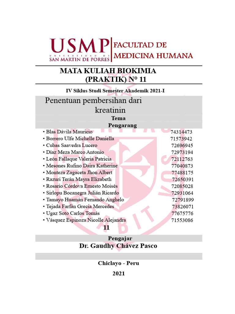 Biokimia - Laporan Praktikum | PDF