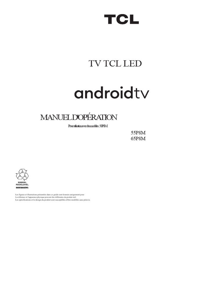 Manuel D Utilisation Tv Tcl
