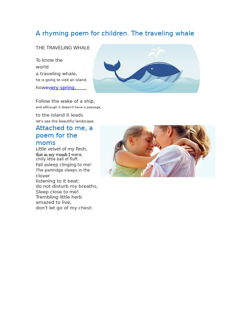 4 Poems For Children | PDF