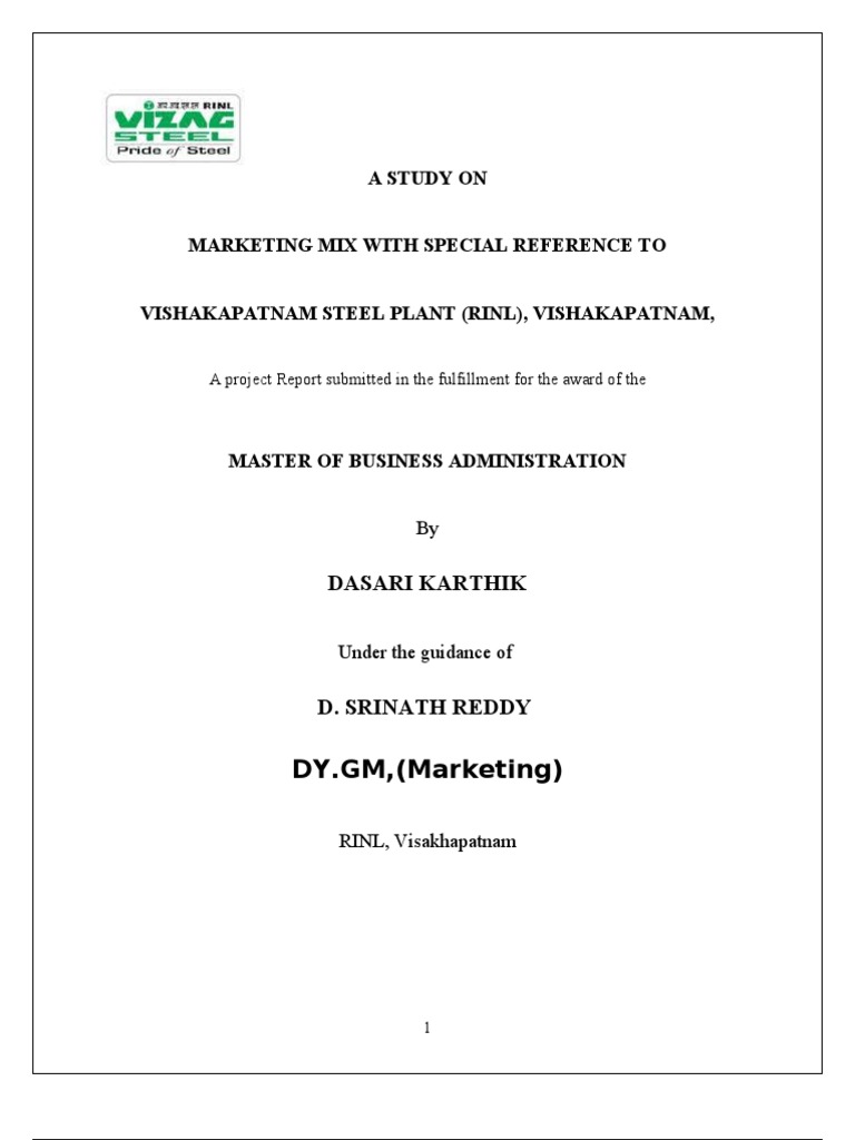 PROJECT of Marketing Mix | PDF | Marketing | Pricing