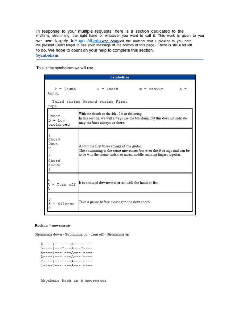Strumming | PDF | String Instruments | Guitars