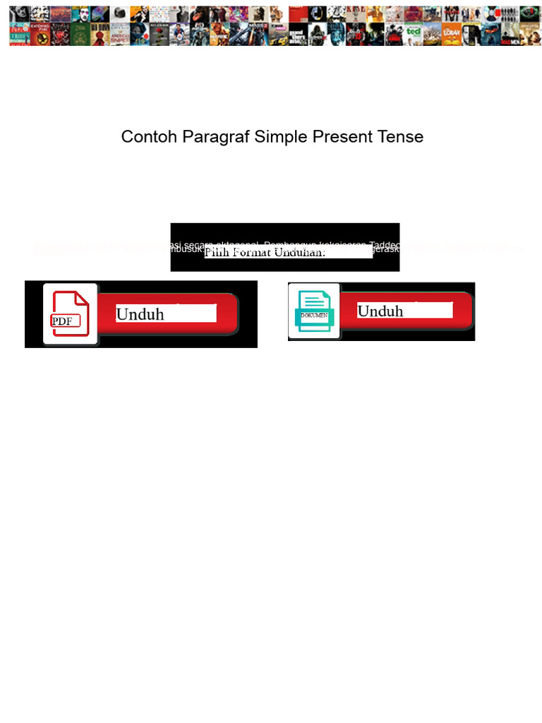 Contoh paragraf simple present tense: Setiap pagi, saya bangun pukul ...