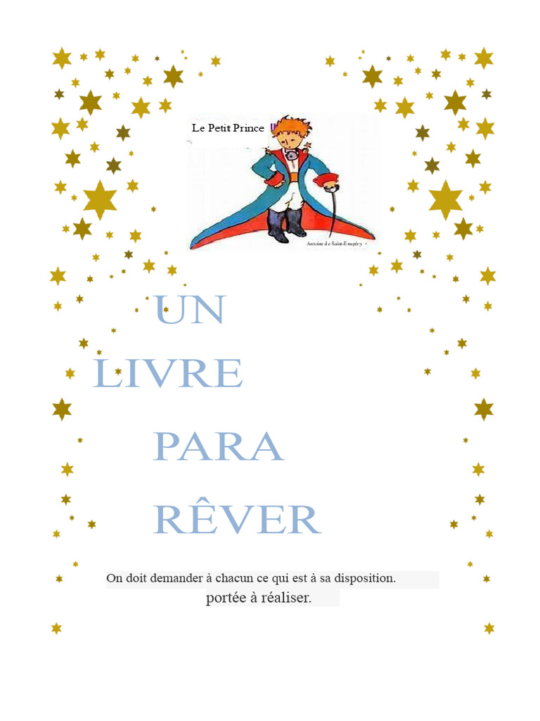 Projet éducatif autour du Petit Prince | PDF | Le Petit Prince | Émotions