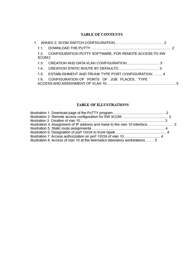 Annex 2. Configuration of 3com 5500 Switch | PDF | Router (Computing ...