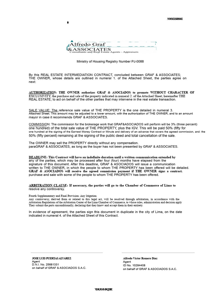 Non-Exclusive Sales Contract | PDF | Arbitration | Common Law