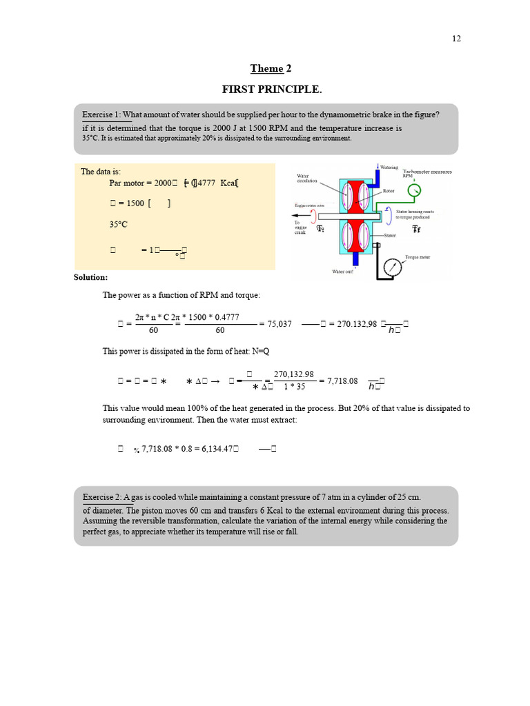 2 - Energy Equation and First Principle | PDF | Heat | Gases