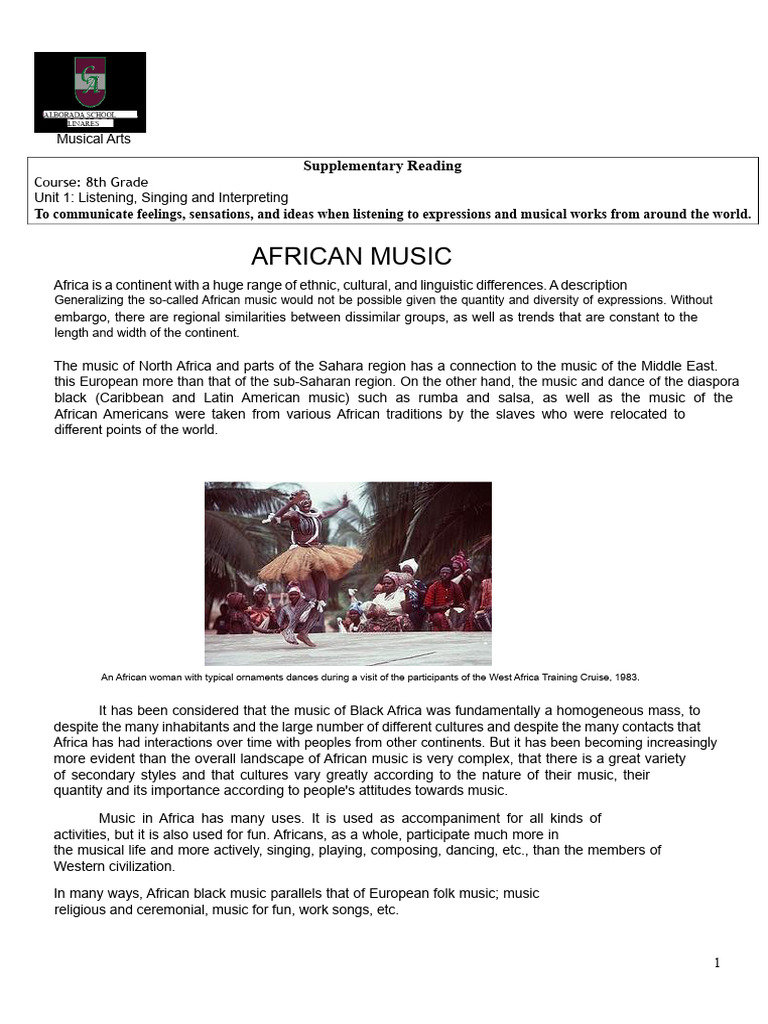 History of African Music | PDF | Rhythm | Musical Instruments