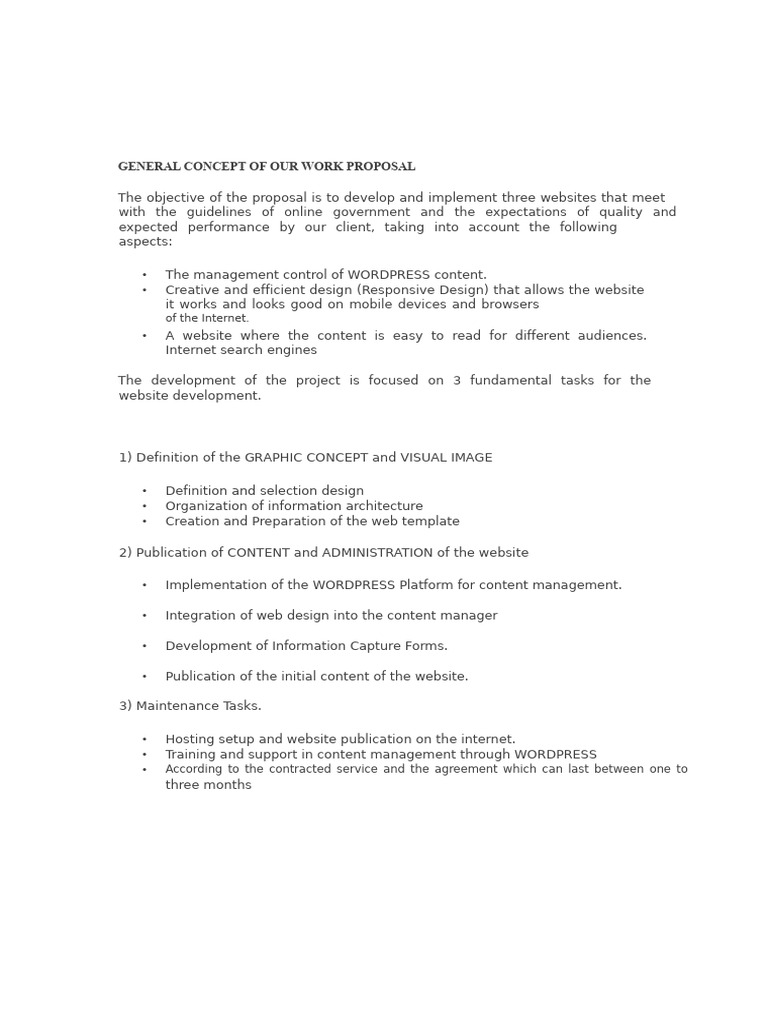 Economic Proposal | PDF | Websites | Web Development